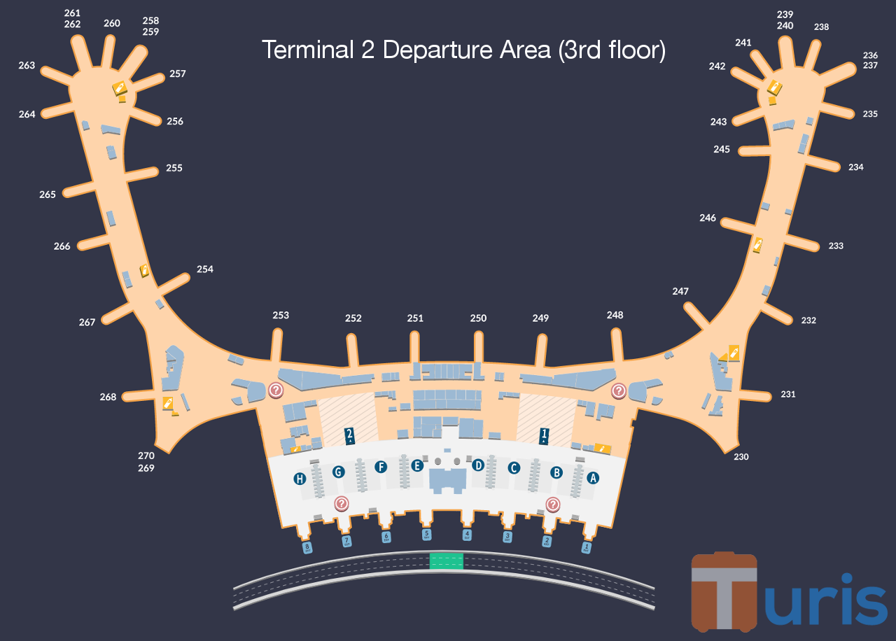 Melihat Lebih Dekat Terminal 2 Keberangkatan Bandara Incheon – Turis