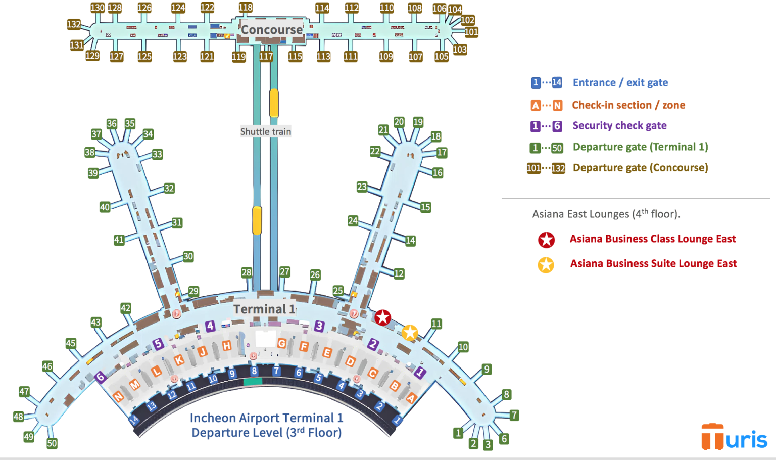 Review: Asiana Business Lounge East at Incheon Airport Terminal 1 – Turis